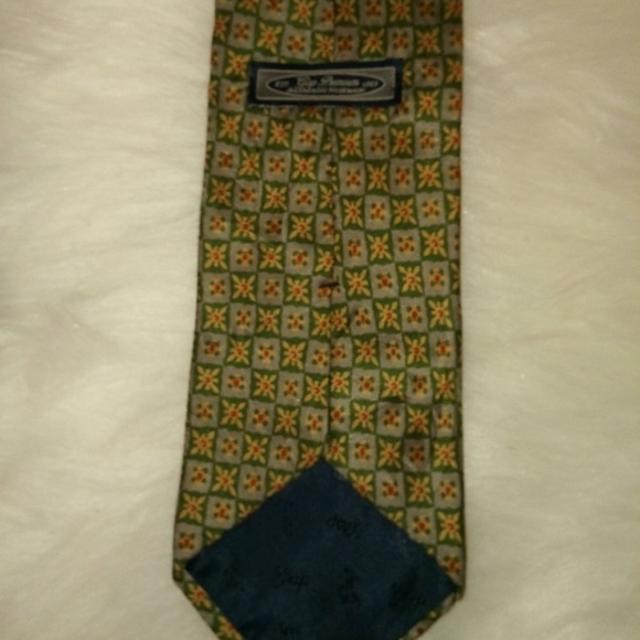 GAP | Accessories | Gap Premium Silk Green Yellow Tie | Poshmark